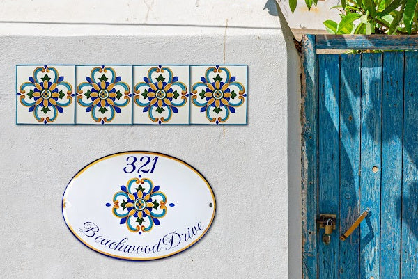 How to Decorate Outdoor Spaces with Tiles and Signs– DipintoAdArte