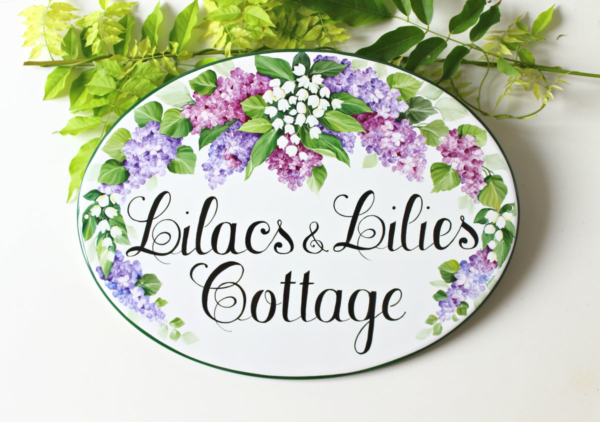 Custom House Signs for Cottage | Hand-painted Ceramic Plaques– Page 2 ...