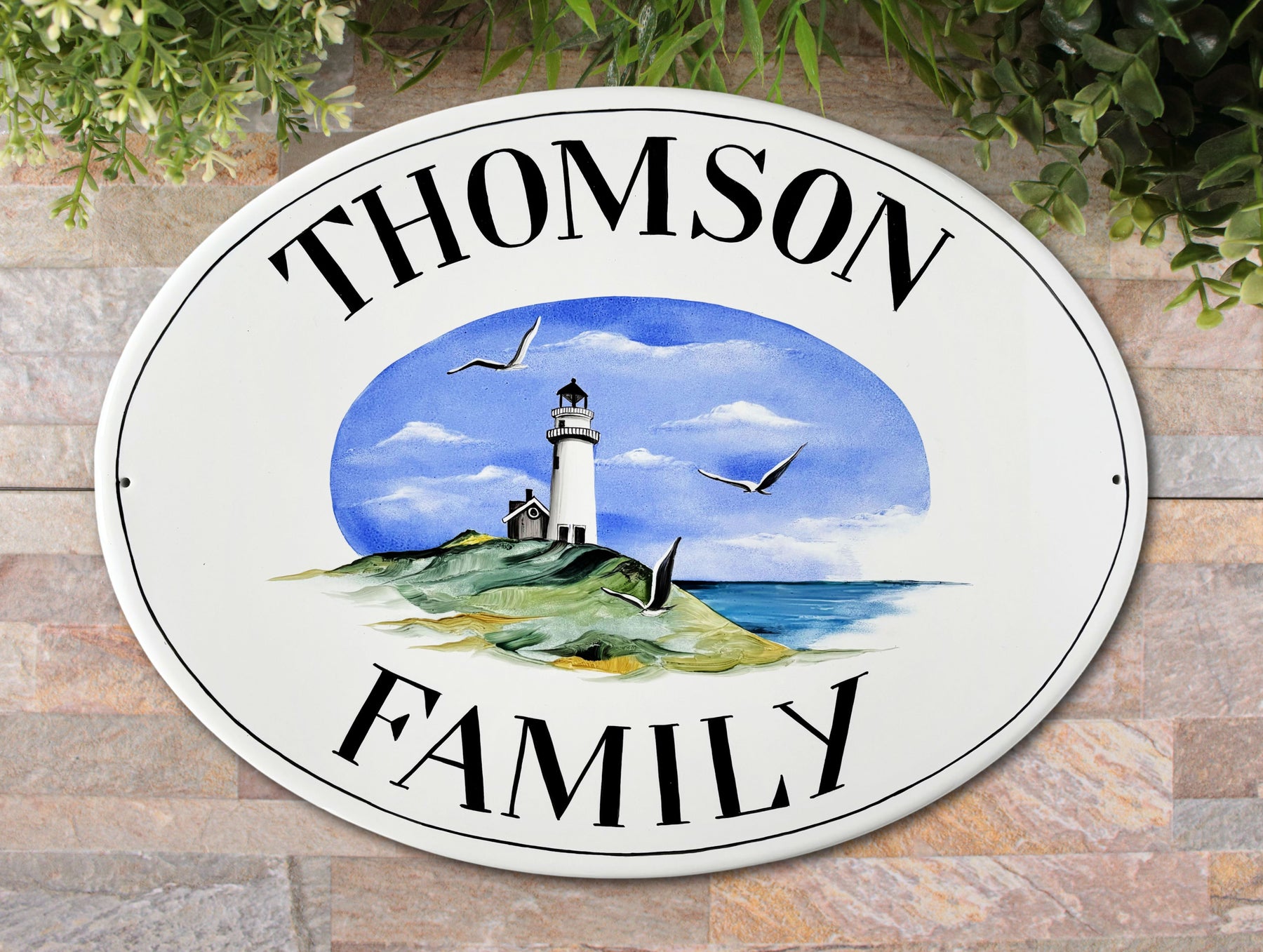 Custom Beach House Signs | Hand-Painted Coastal Name Plaques– DipintoAdArte