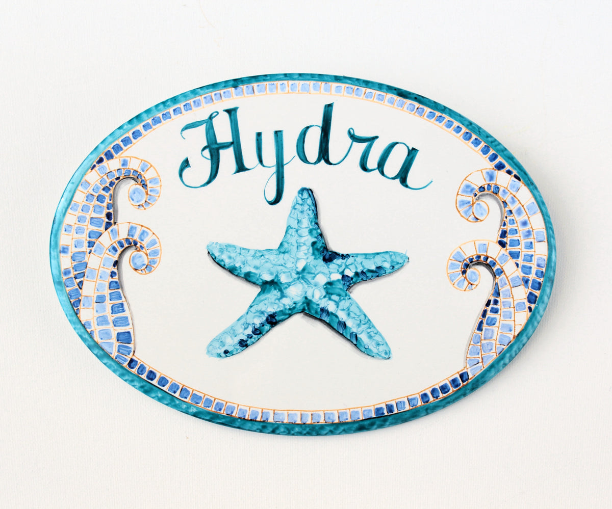 Starfish Custom Door Sign for Beach House | Coastal Decor– DipintoAdArte