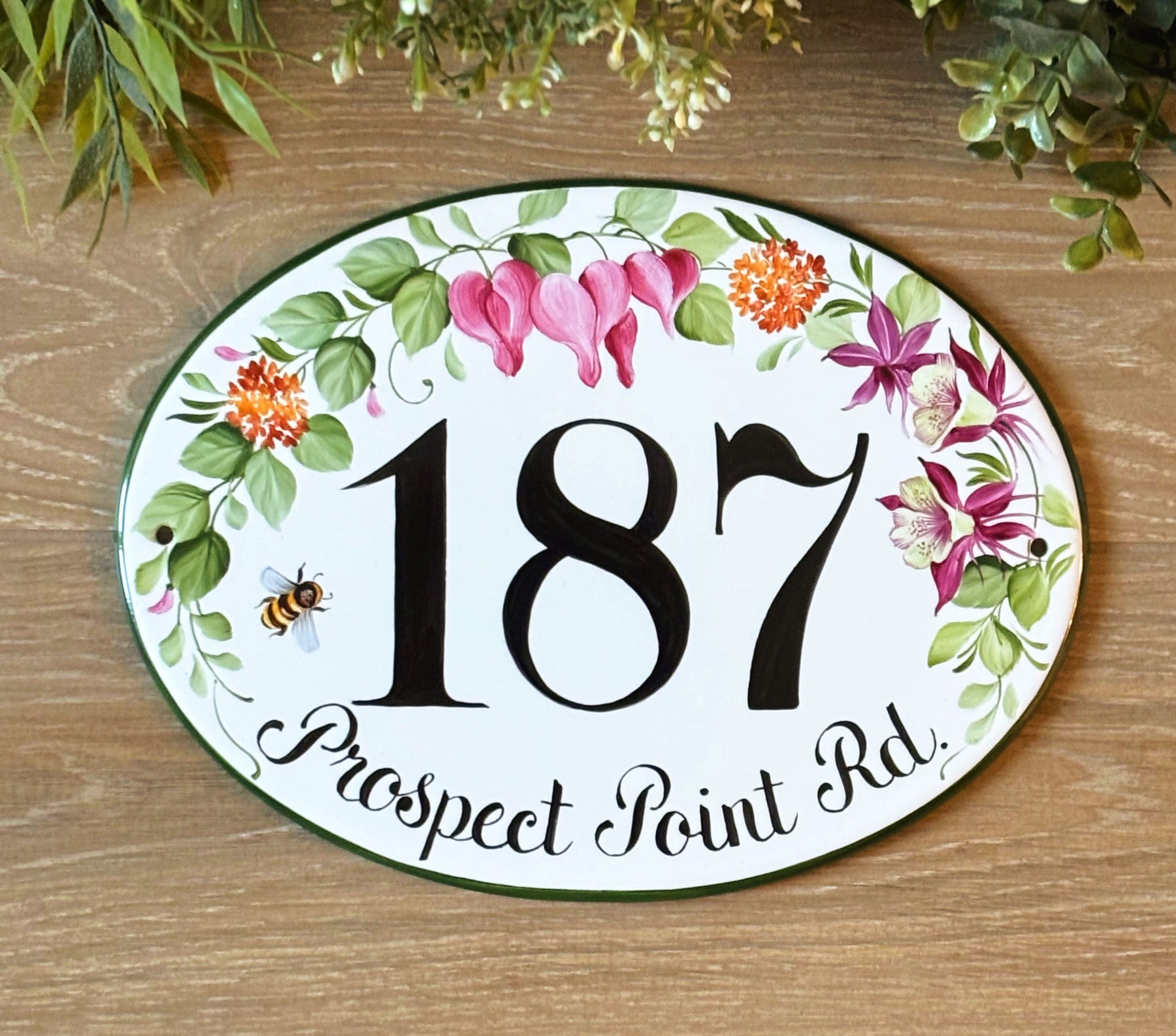 Custom House Signs for Cottage | Hand-painted Ceramic Plaques ...