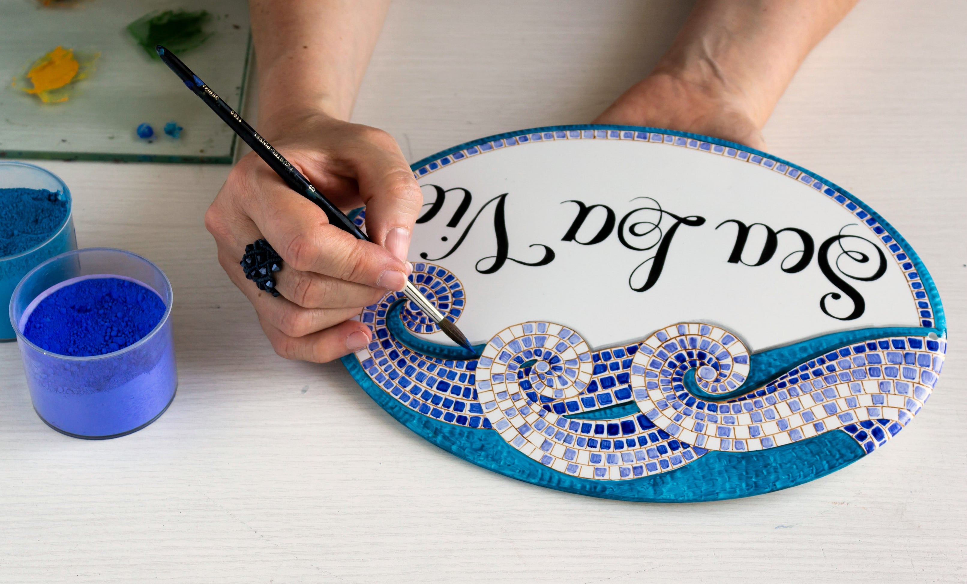 Custom Ceramic House Signs, Address Plaques & House Numbers– Dipinto Ad ...