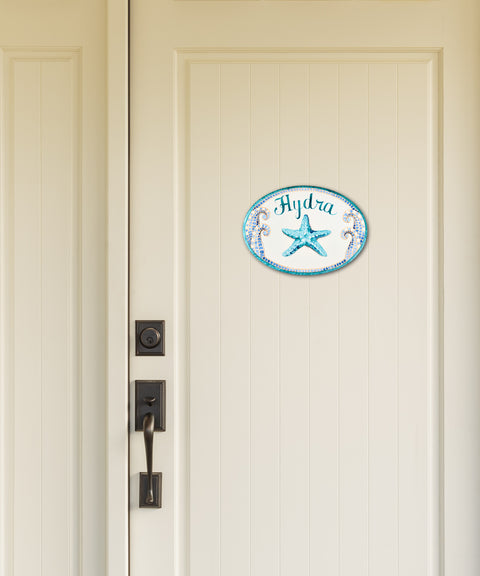 Starfish Custom Door Sign for Beach House | Coastal Decor– DipintoAdArte