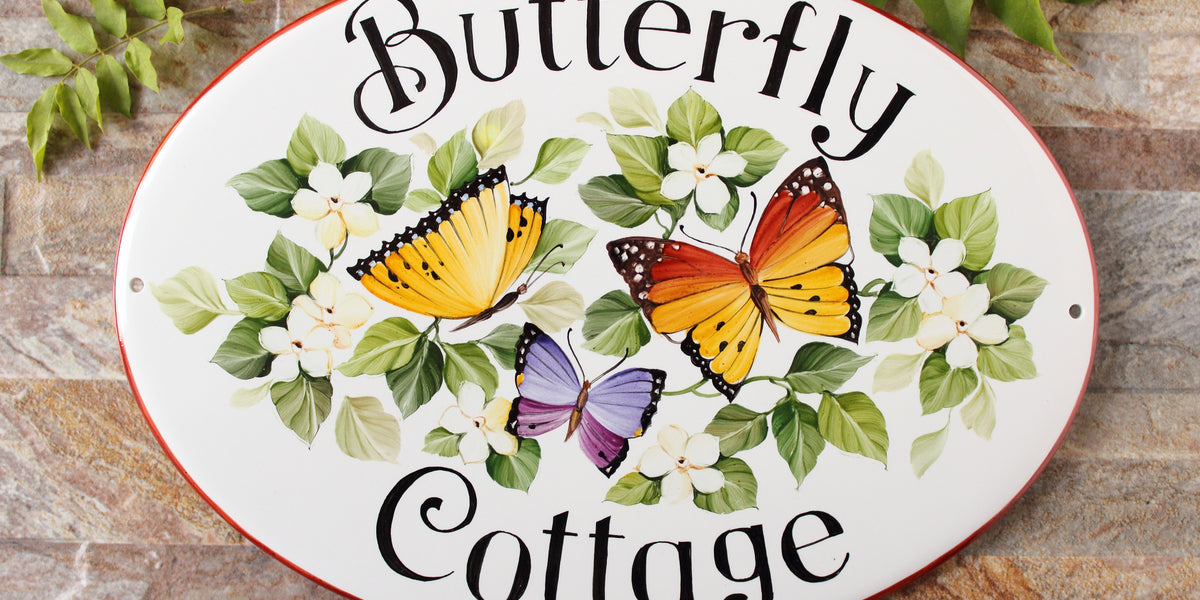 Custom Name Sign for Home | Butterfly Decor– DipintoAdArte