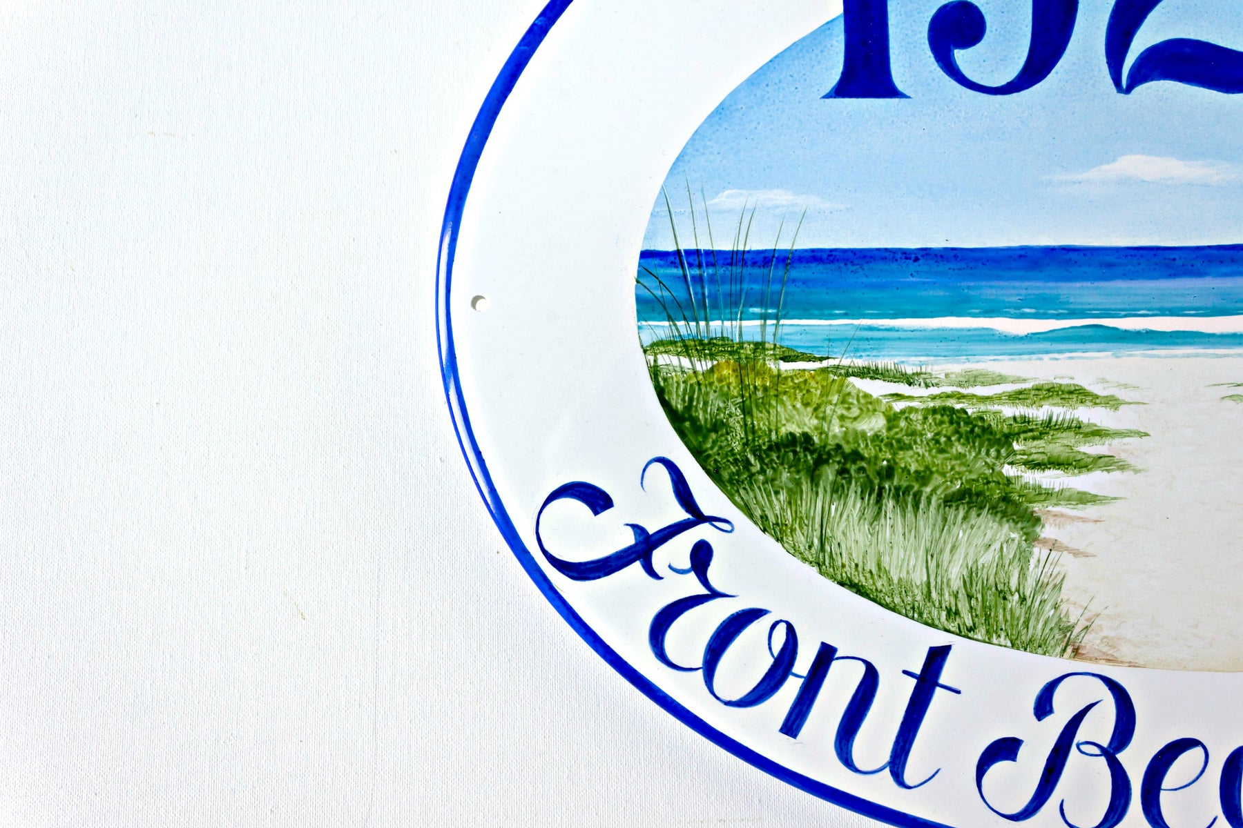 Personalized Address Plaque, Ocean beach house sign– Dipinto Ad Arte