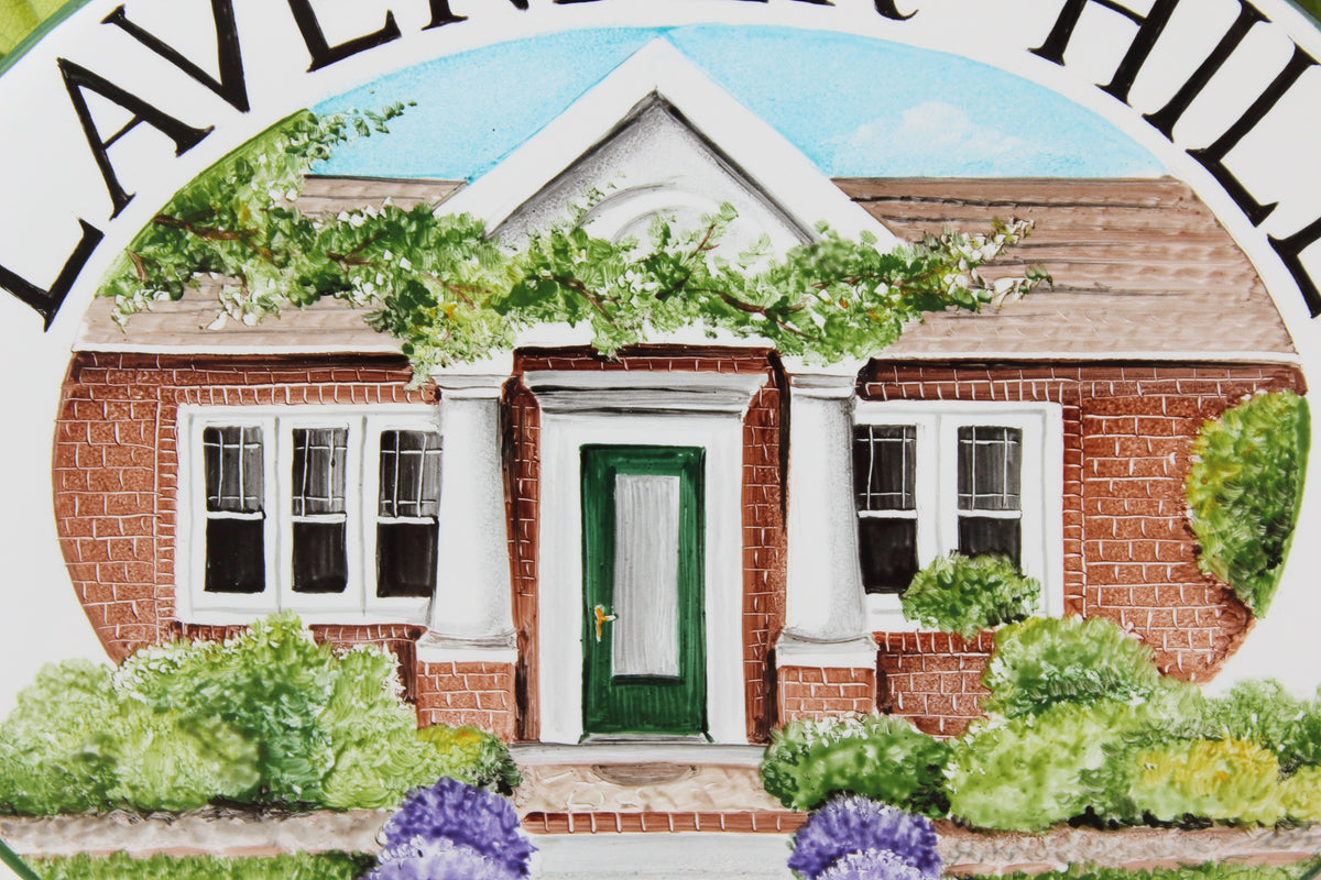 Custom House Sign for front Door | House painting from photo– DipintoAdArte