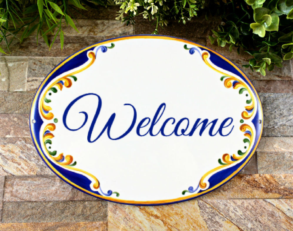 Talavera Outdoor Name Signs for Spanish Revival Homes– Dipinto Ad Arte